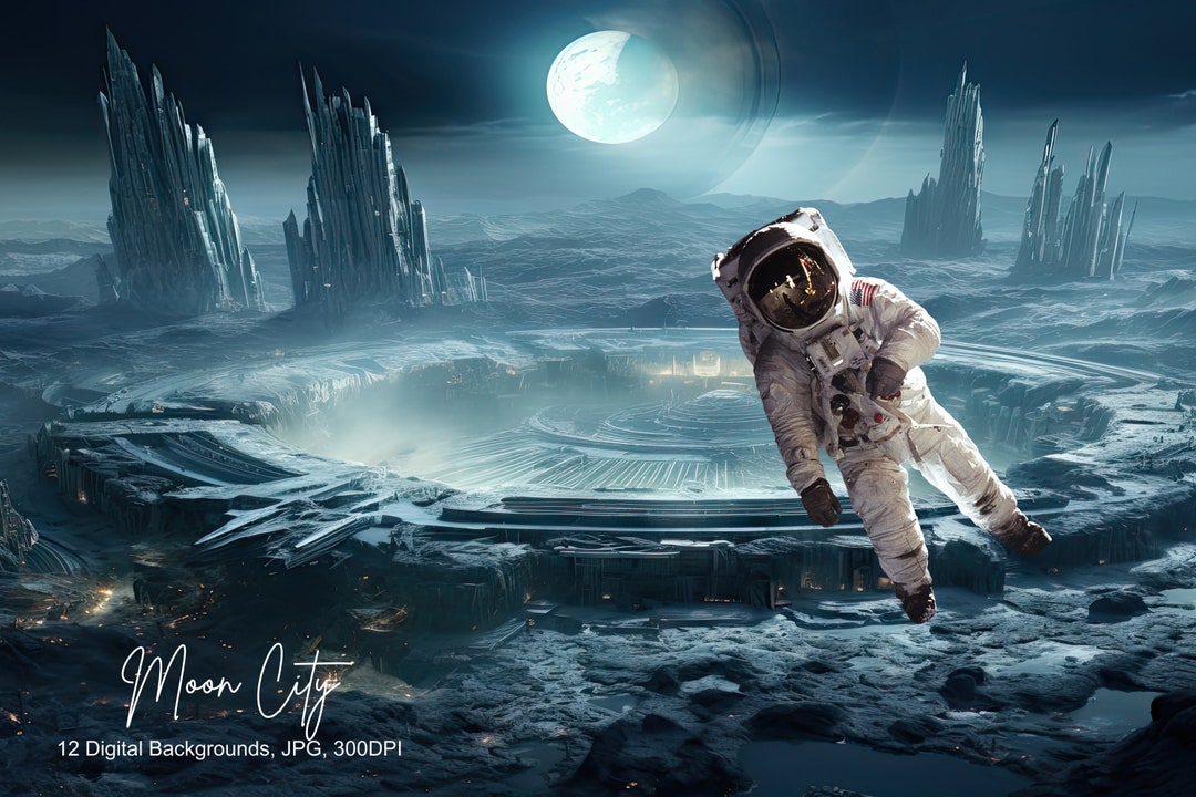 12 Moon City Digital Backgrounds Zoom Team Skype Calls ...