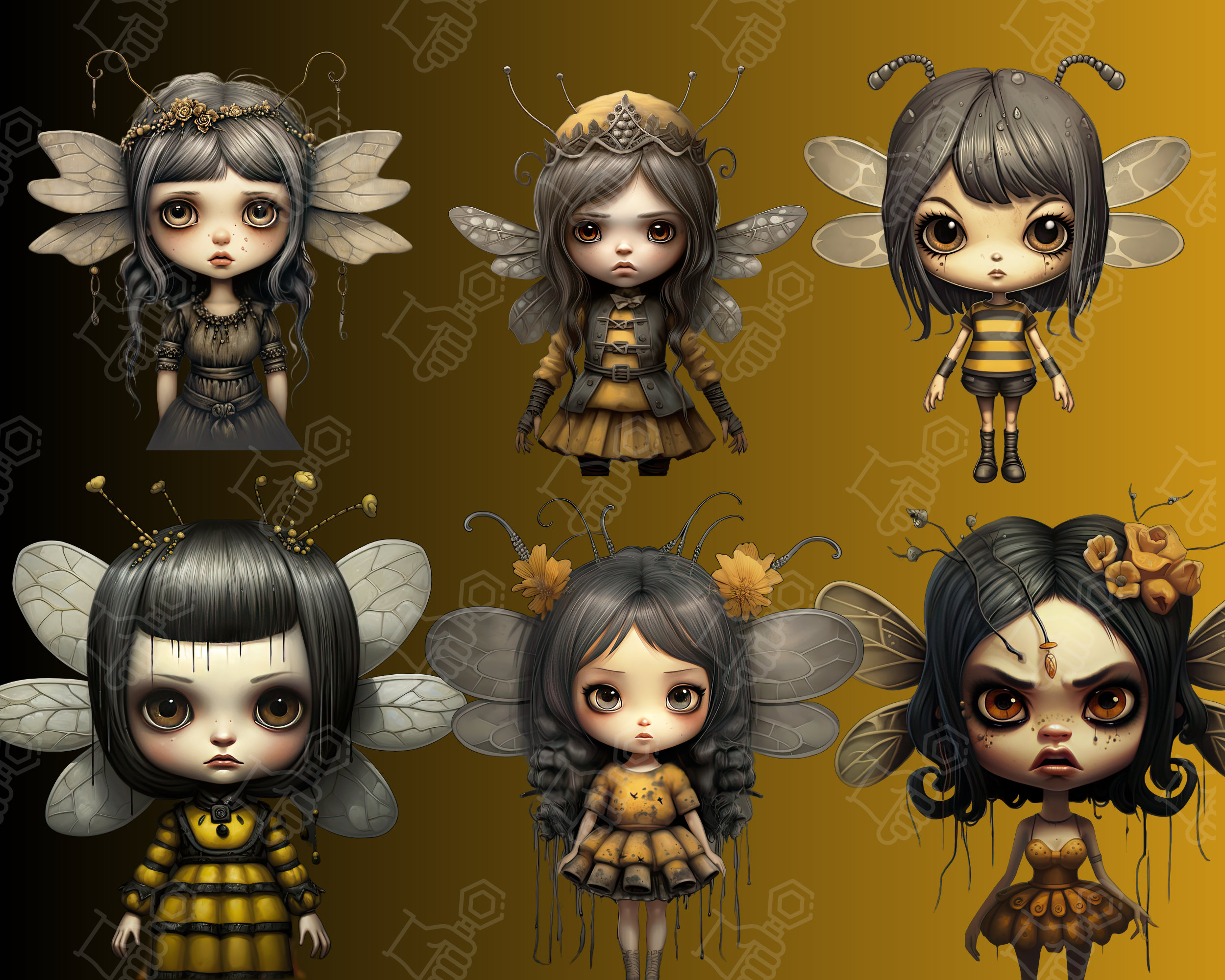15 Disturbingly Quirky Bumblebee Girls Clipart, Honey, Insect, Flying ...