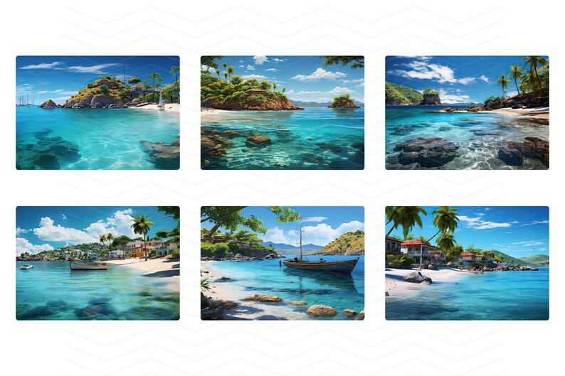 12 Tropical Island Backgrounds for Zoom, Teams, Skype, Photography ...