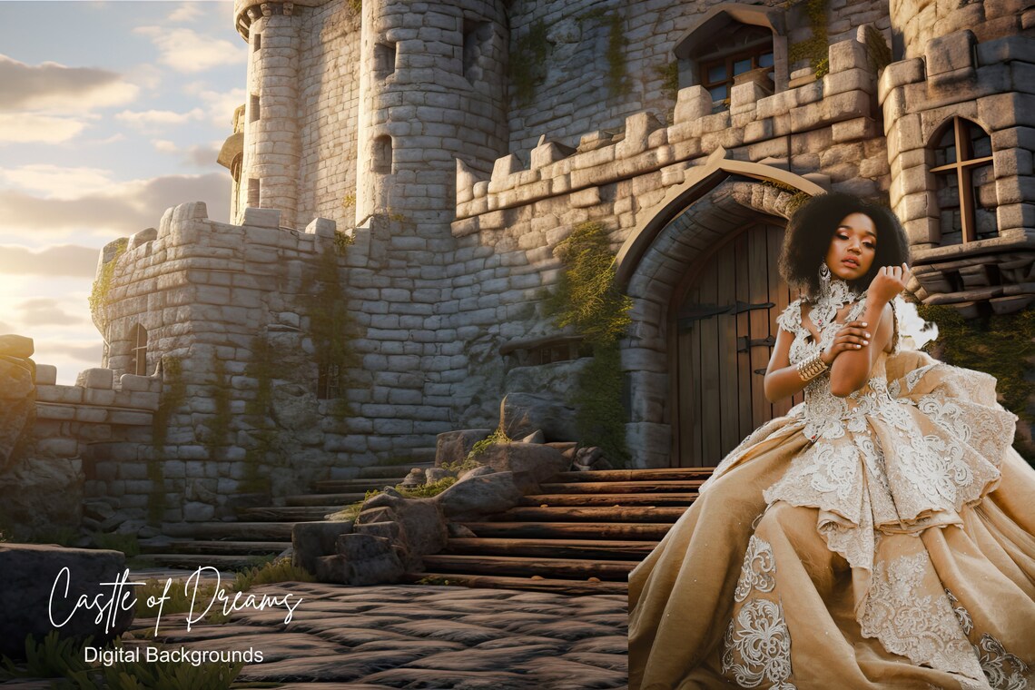 24 Castle Bundle Digital Backgrounds, Backdrops, Fairytale, Historic ...