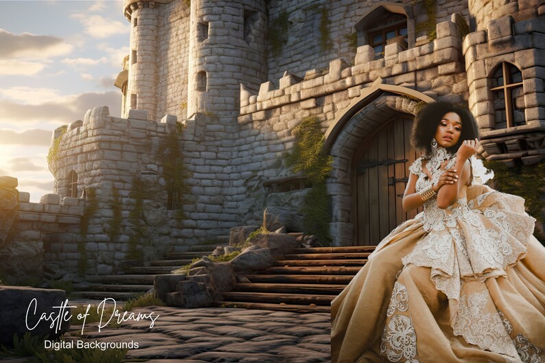24 Castle Bundle Digital Backgrounds, Backdrops, Fairytale, Historic ...