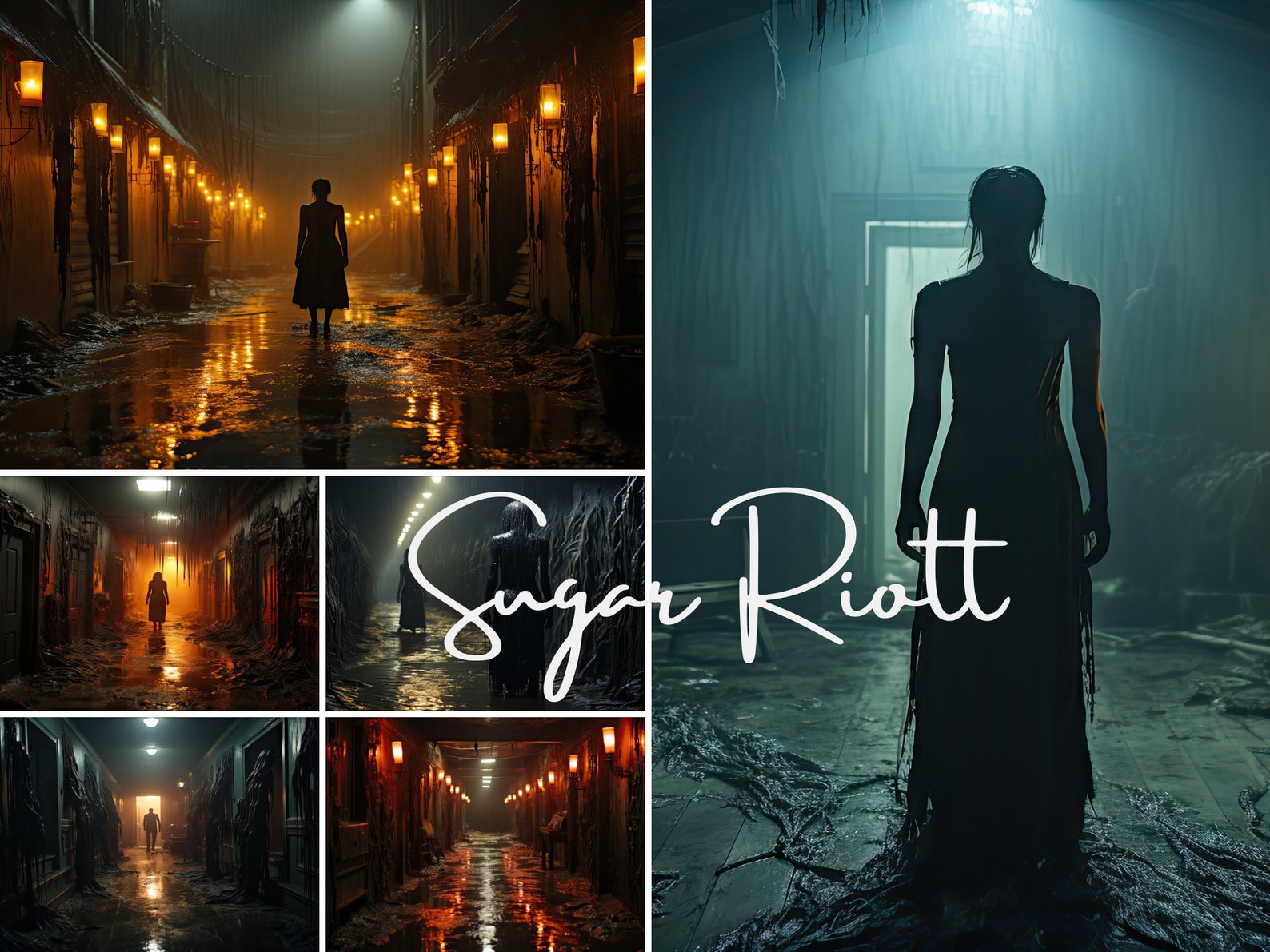 12 Horror Movie Inspired Digital Backgrounds, Creepy, Gothic, Macabre ...