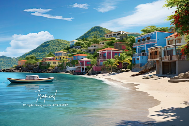 12 Tropical Island Backgrounds for Zoom, Teams, Skype, Photography ...