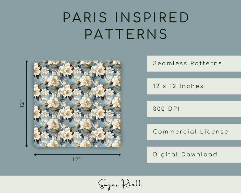 20 Paris Parisian Inspired Patterns, Fabric, Papers Wallpapers ...