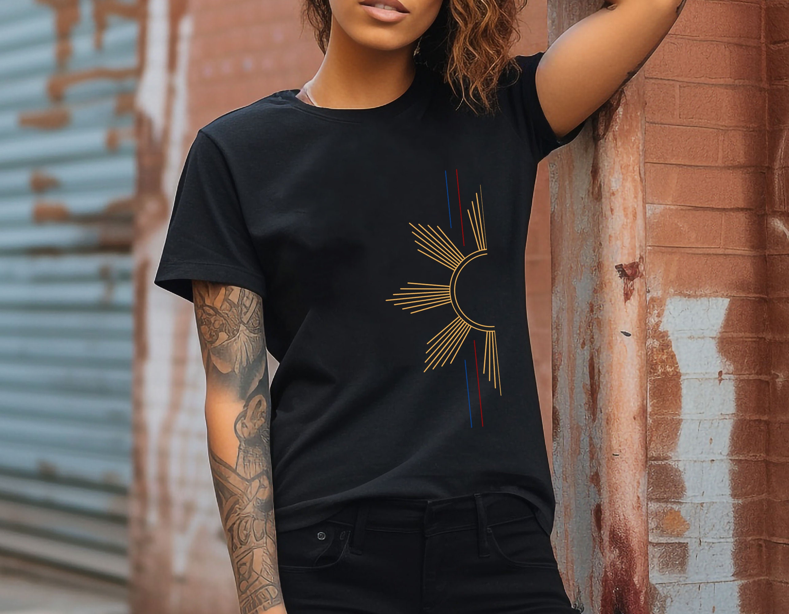Minimalist Filipino Sun T-shirt: Pinoy Pride Heritage Graphic Tee - Etsy