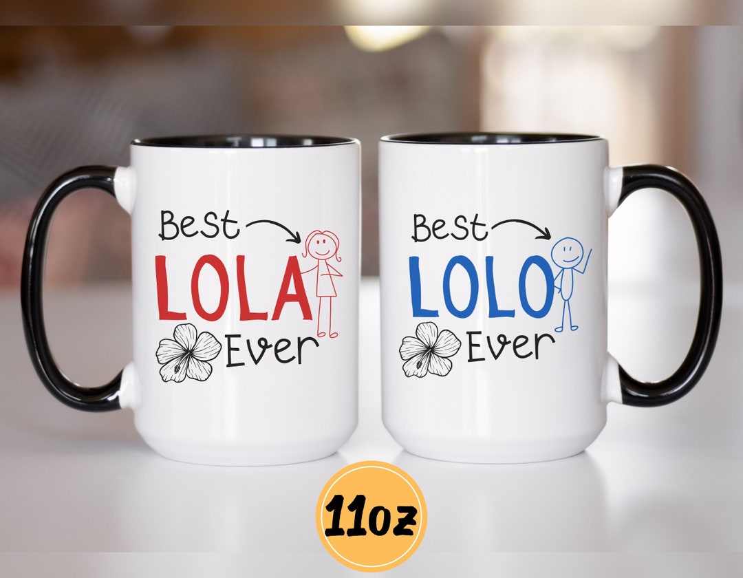 Filipino Grandma Grandpa Mug, Best Lola Lolo 11oz Coffee Cup Gift ...