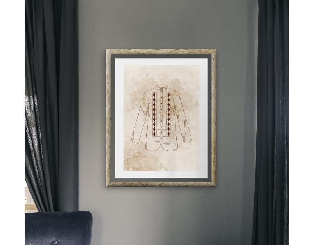 Minimalist Barong Tagalog Print: Vintage Filipino Heritage Decor ...