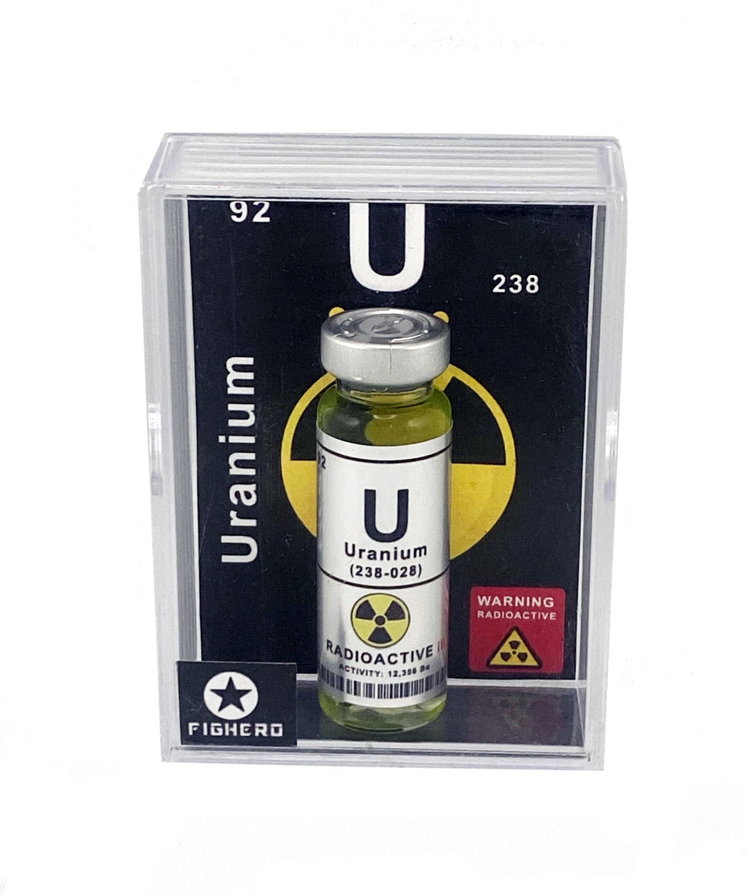 Uranium Vial Bottle With Display Collectable Box Radioactive Nuclear ...