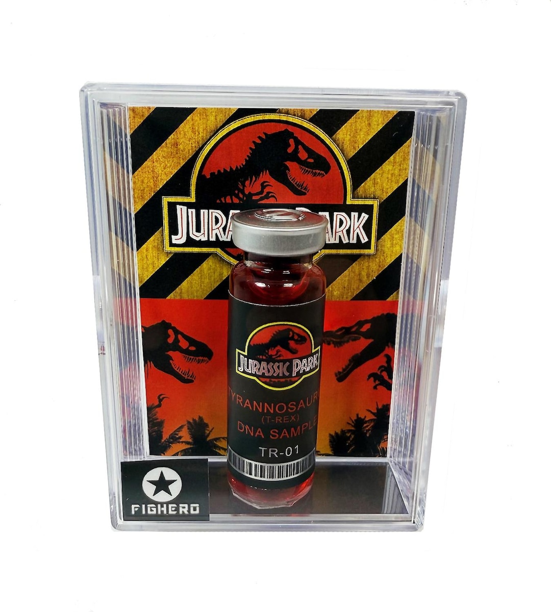 Jurassic Park Tyrannosaurus T-rex DNA Sample Vial Bottle With Display ...