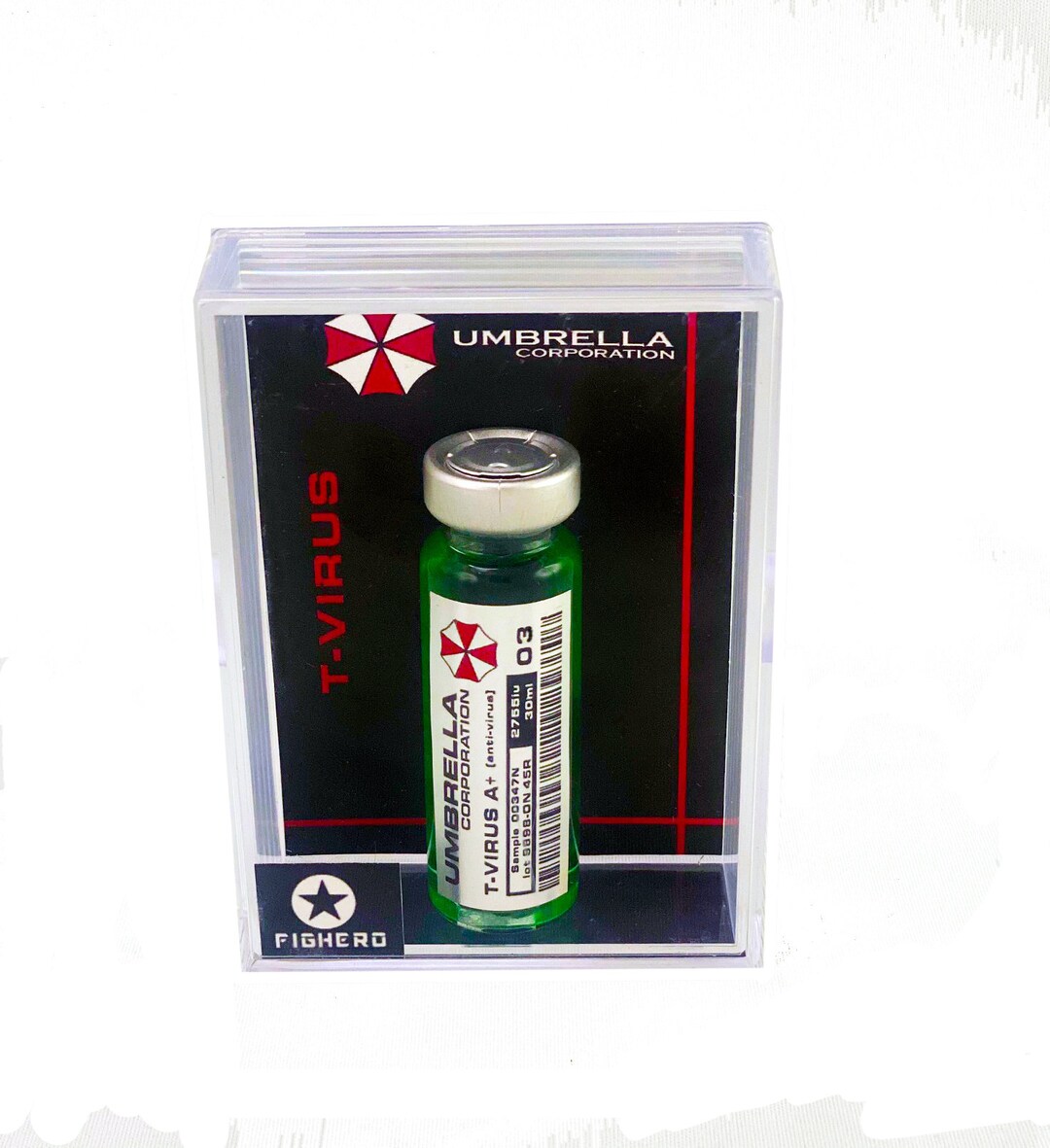 Umbrella Corporation T-virus 03 Serum Vial Bottle With Display ...