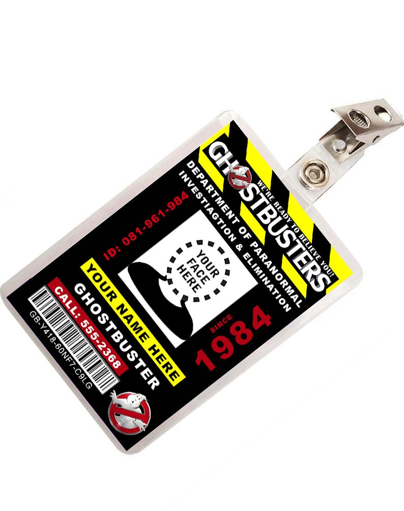 Custom Ghostbusters ID Badge Costume Name Tag Add Your Name - Etsy