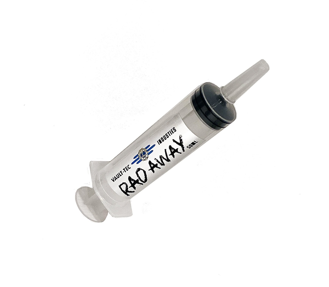 Fallout Rad Away Syringe Prop Replica for Display - Etsy