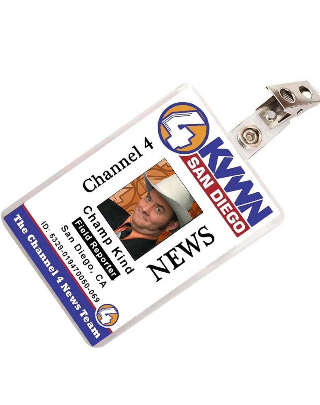 Anchorman Champ Kind ID Badge - Etsy Australia