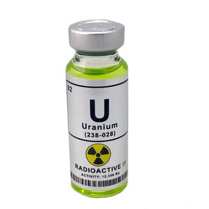 Uranium Vial 30ml Prop Replica Radioactive Nuclear Joke Funny - Etsy