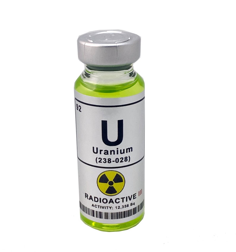 Uranium Vial 30ml Prop Replica Radioactive Nuclear Joke Funny - Etsy