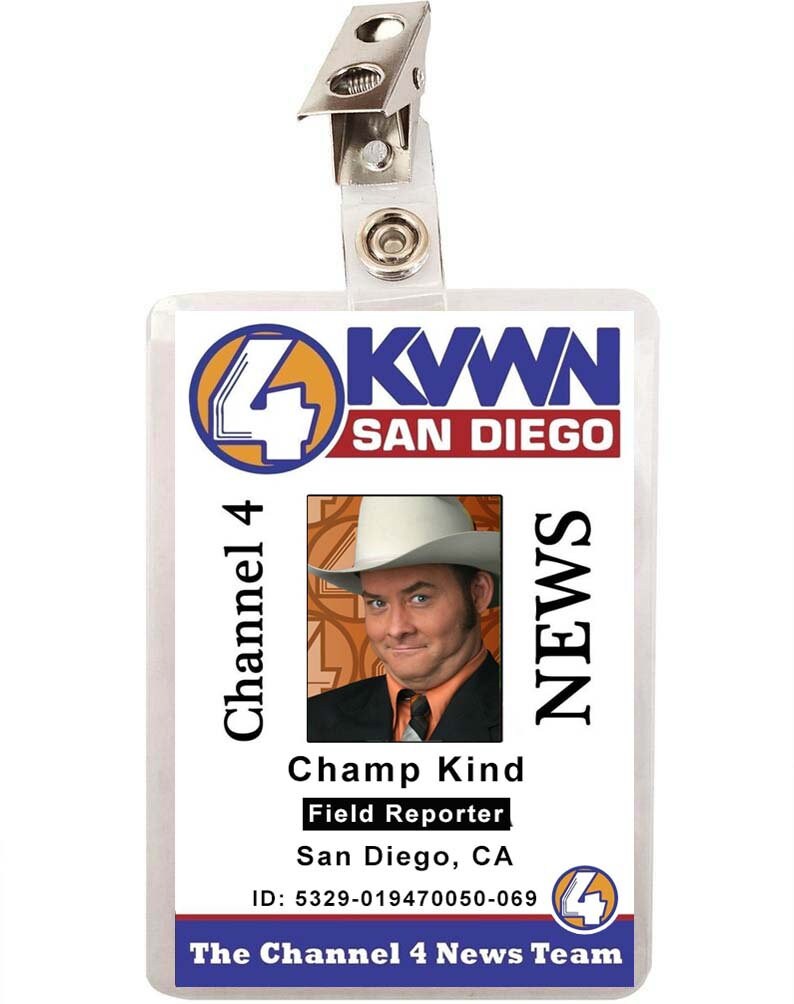 Anchorman Champ Kind ID Badge - Etsy