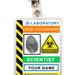 Custom Scientist ID Badge Costume Name Tag Add Your Name - Etsy
