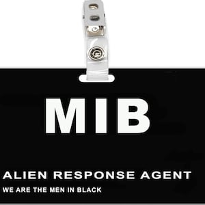 MIB Men in Black ID Card Badge Cosplay Halloween Costume - Etsy