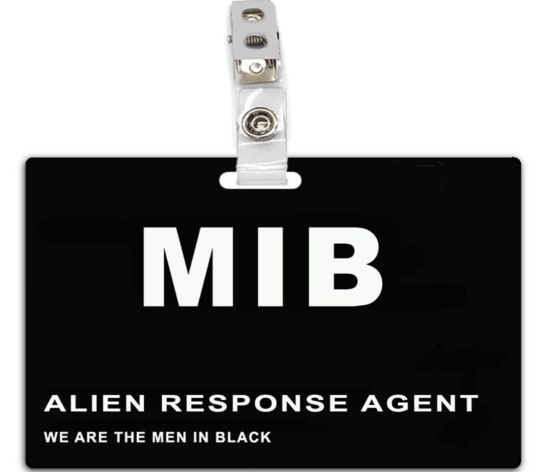 MIB Men in Black ID Card Badge Cosplay Halloween Costume - Etsy