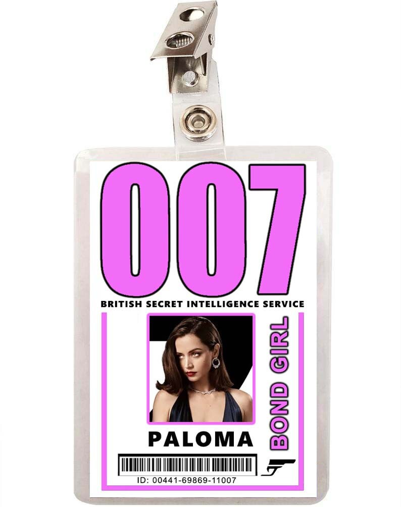 007 James Bond Girl Paloma ID Badge Cosplay Costume - Etsy