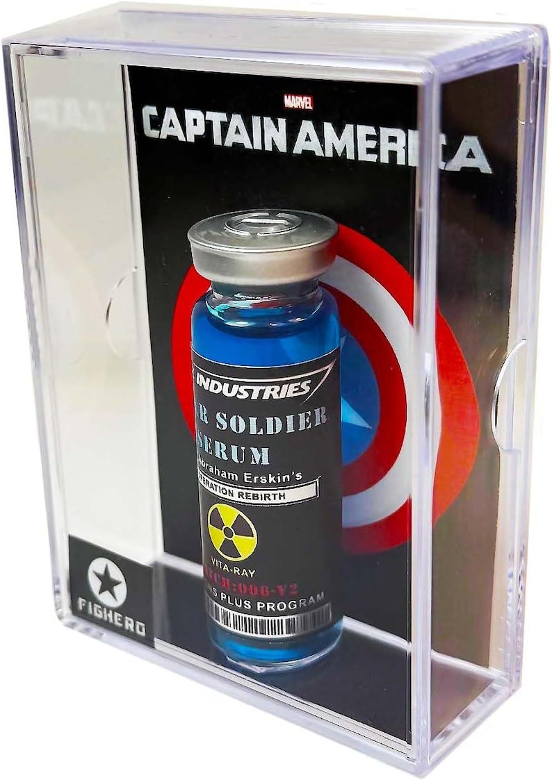 Captain America Super Soldier Serum Vial Bottle With Display ...