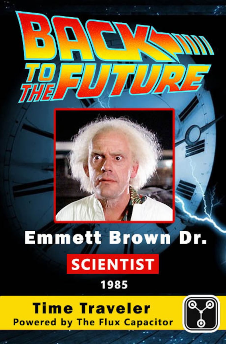 Back to the Future Doc Emmett Brown ID Badge - Etsy