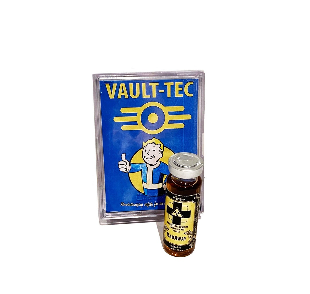 Fallout Vault-tec Rad Away Serum Vial Bottle With Display Collectable ...