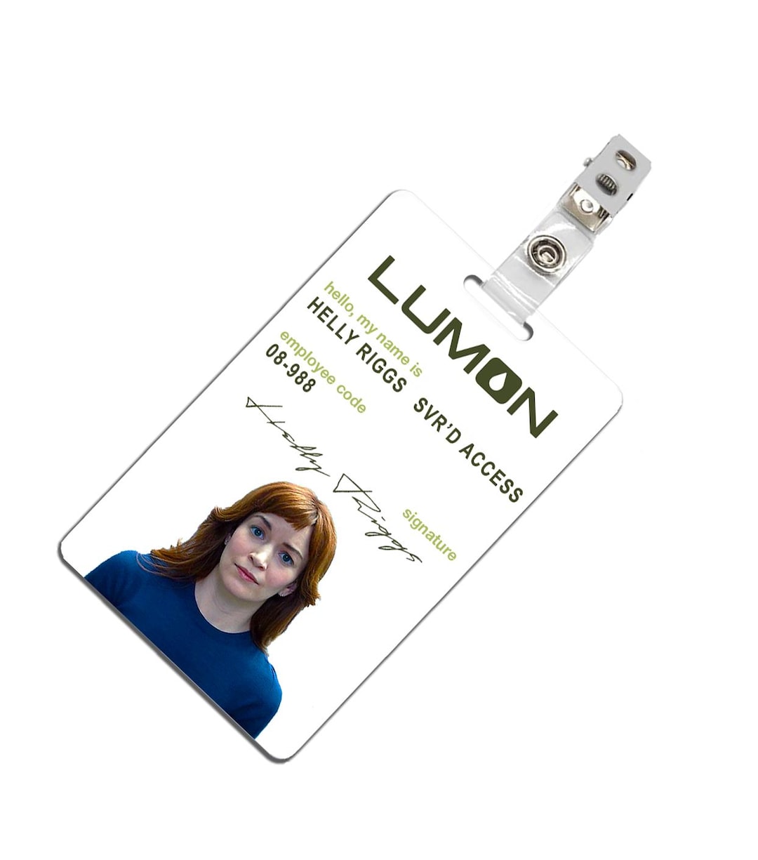 Severance Lumon Industries Employee Badge ID Badge PVC - Helly Riggs - Etsy
