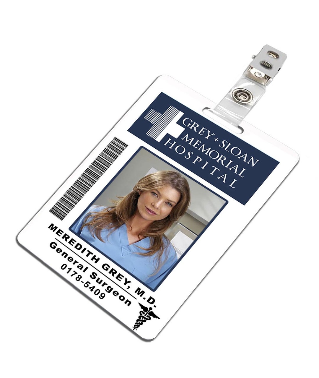 Grey's Anatomy Meredith Grey Hospital ID Badge PVC Cosplay Costume - Etsy