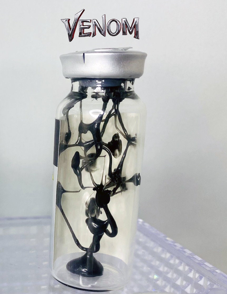 Venom Symbiote Vial Life Foundation Symbiote Movie Prop in a Bottle - Etsy