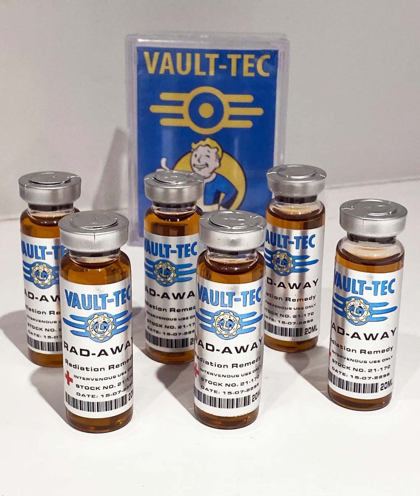 Fallout Vault-tec Rad Away Serum Vial Bottle With Display Collectable ...