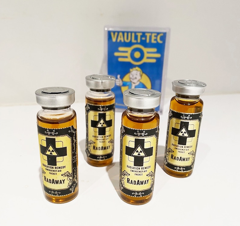 Fallout Vault-tec Rad Away Serum Vial Bottle With Display Collectable ...