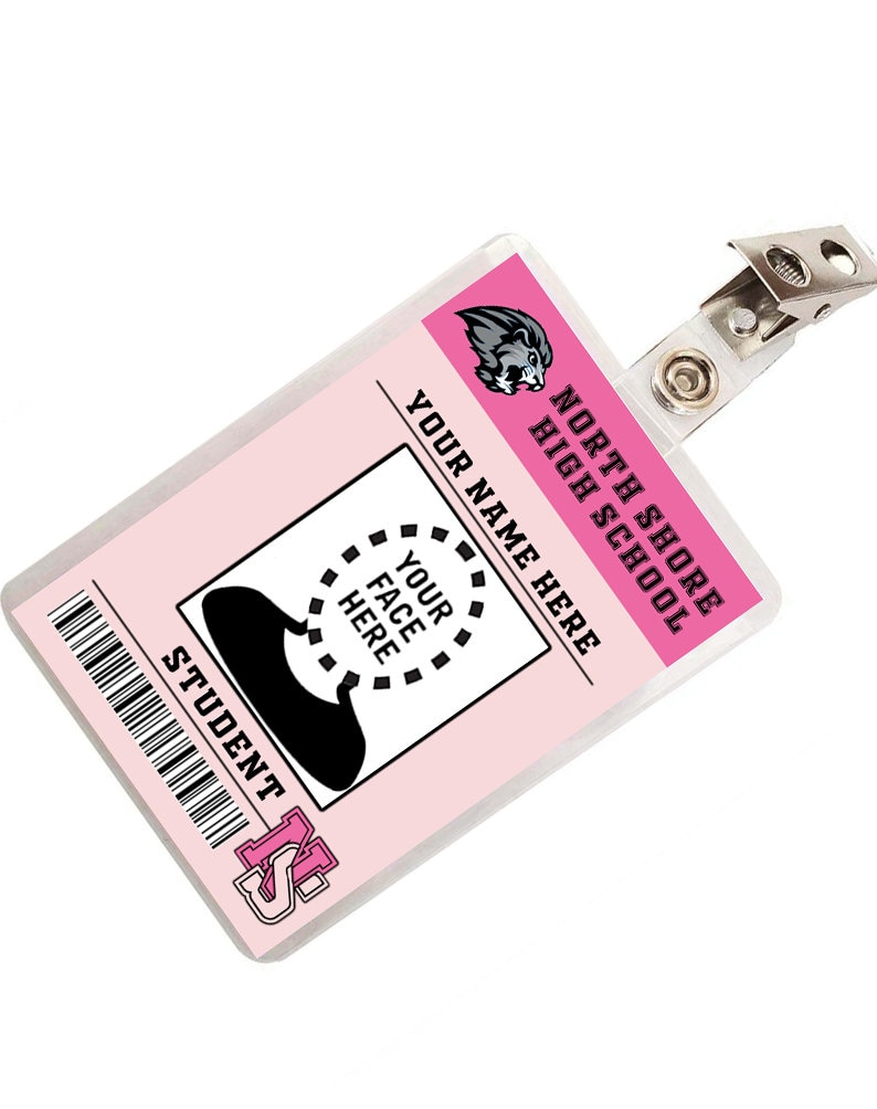 Custom Mean Girls High School ID Badge Costume Name Tag Prop Add Your ...