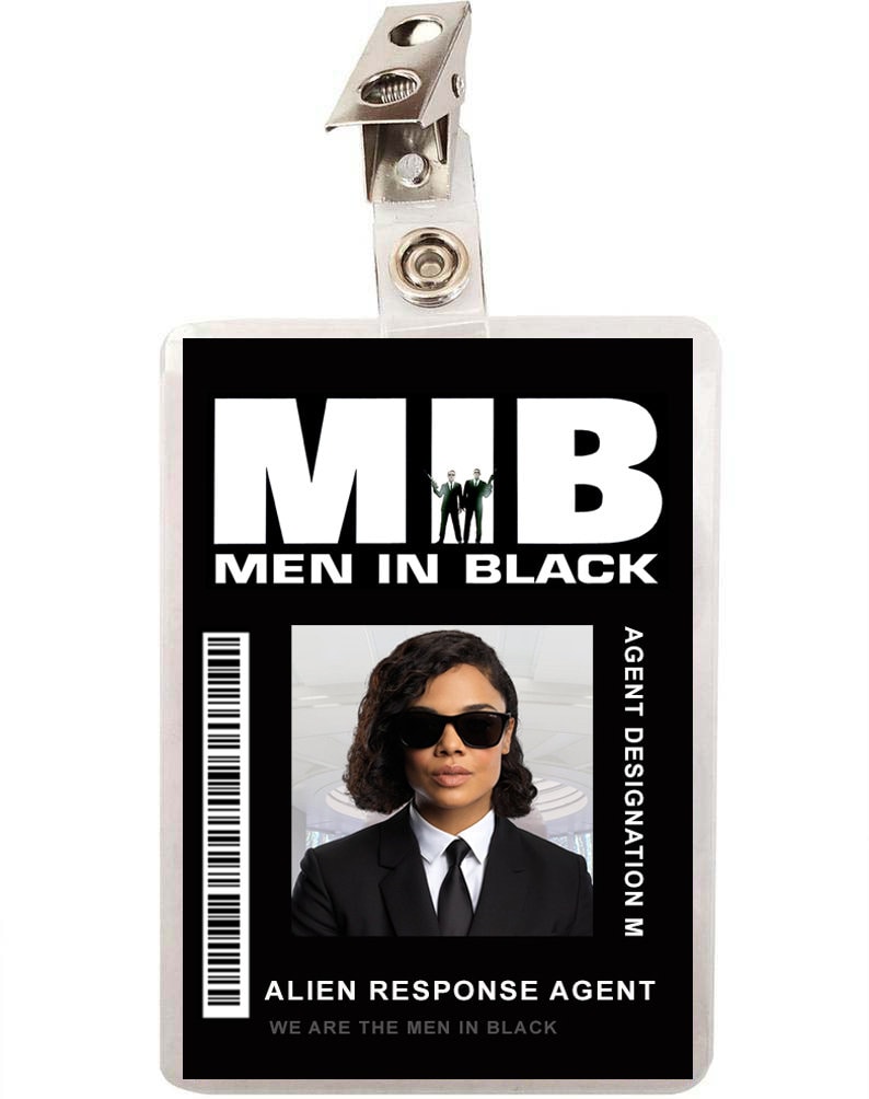 MIB Men in Black Agent M Badge Cosplay Costume Name Tag Halloween - Etsy