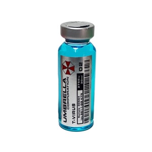 Umbrella Corporation T-virus 02 Serum Vial Bottle With Display ...