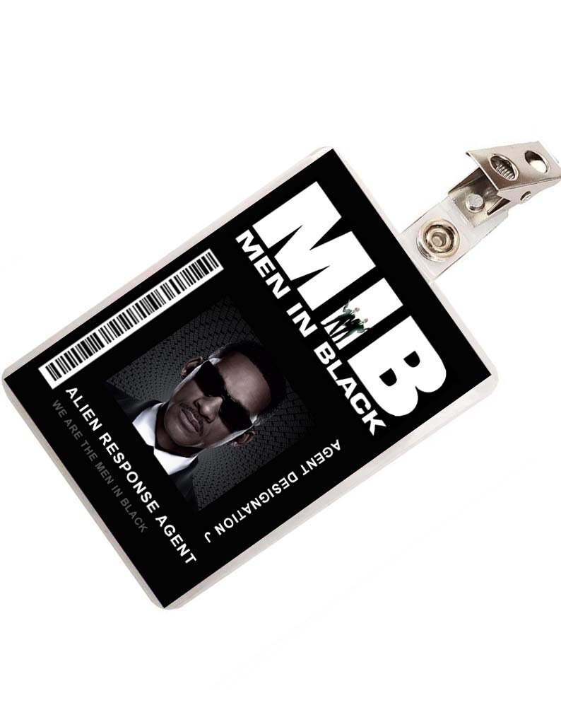 MIB Men in Black Agent J Badge Cosplay Costume Name Tag Halloween - Etsy
