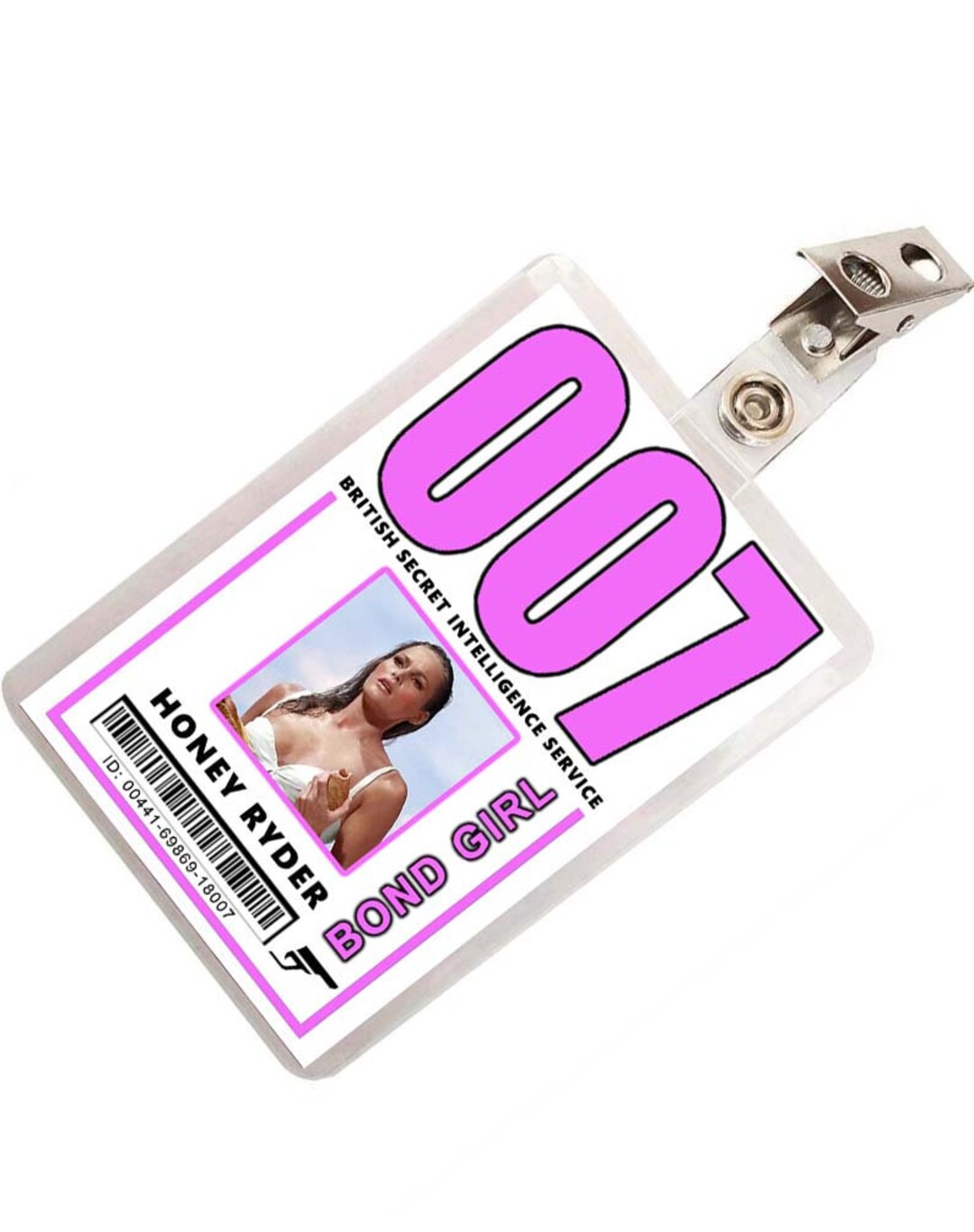 007 James Bond Girl Honey Rider ID Badge Cosplay Costume - Etsy