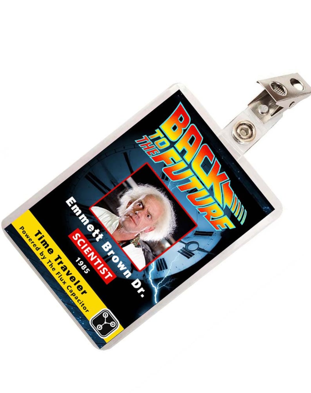 Back to the Future Doc Emmett Brown ID Badge - Etsy