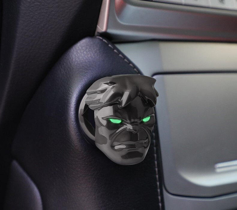 Hulk Avengers Marvel Alloy Push Start Stop Button Cover, Universal ...