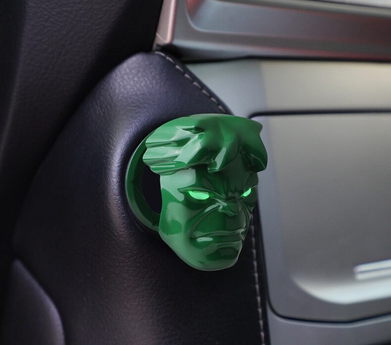 Hulk Avengers Marvel Alloy Push Start Stop Button Cover, Universal ...