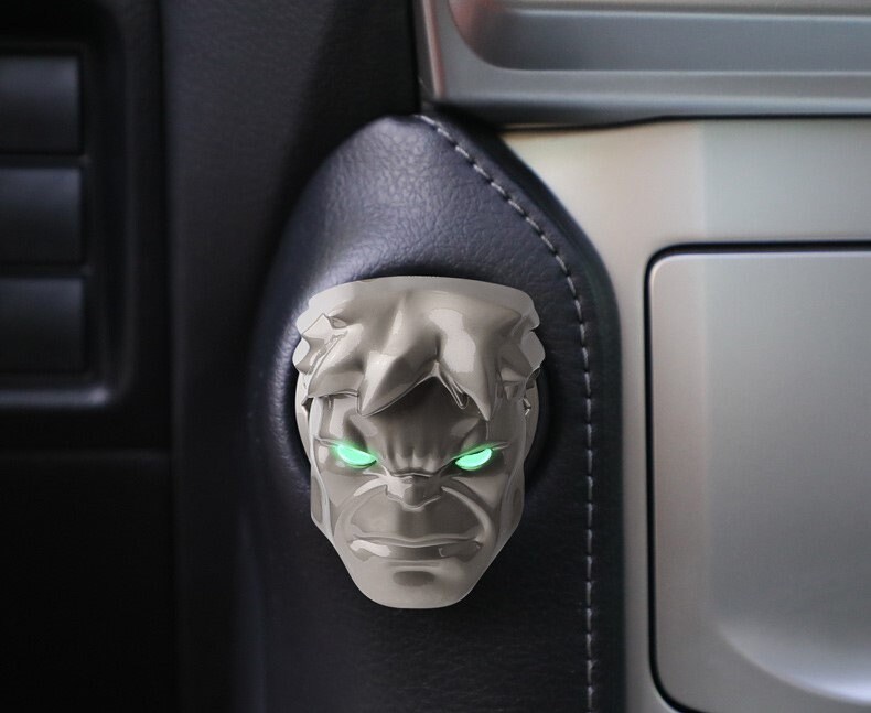 Hulk Avengers Marvel Alloy Push Start Stop Button Cover, Universal ...