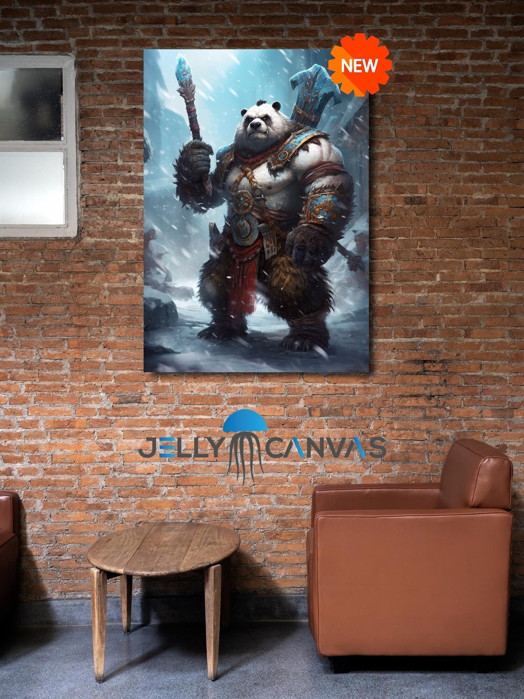 Ice Panda Artwork Polar Bear Warrior Art Fantasy Bear - Etsy