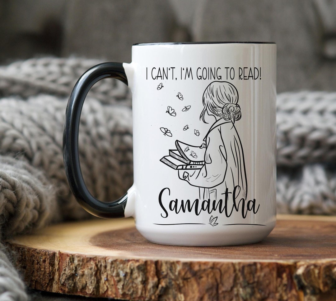 Personalized Book Lover Mug, Custom Gift for Reader, Bookish Gift ...