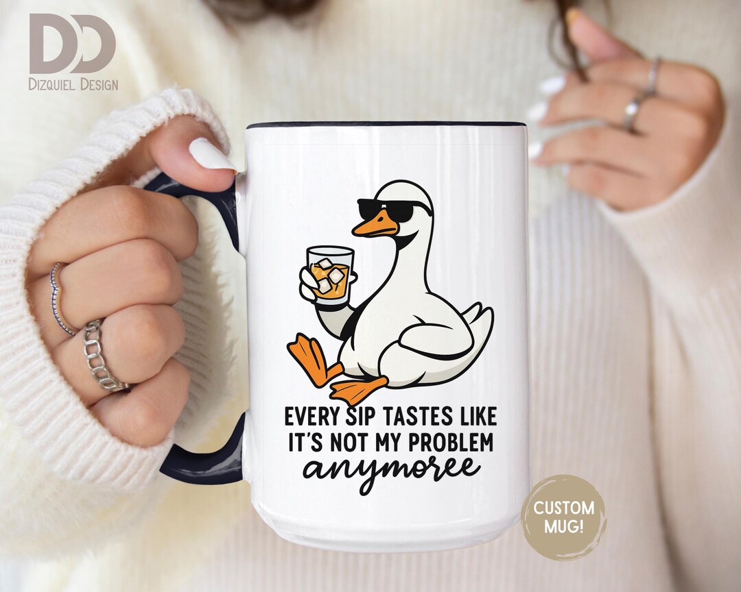 Funny Retirement Goose Mug – "not My Problem Anymore" Gift - Etsy