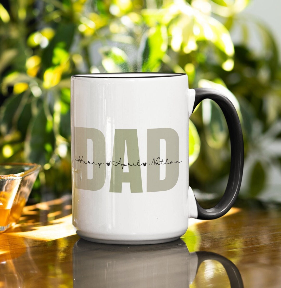 Personalized Coffee Mug for Men, Personalized Dad Mug, Men's Coffee Cup ...