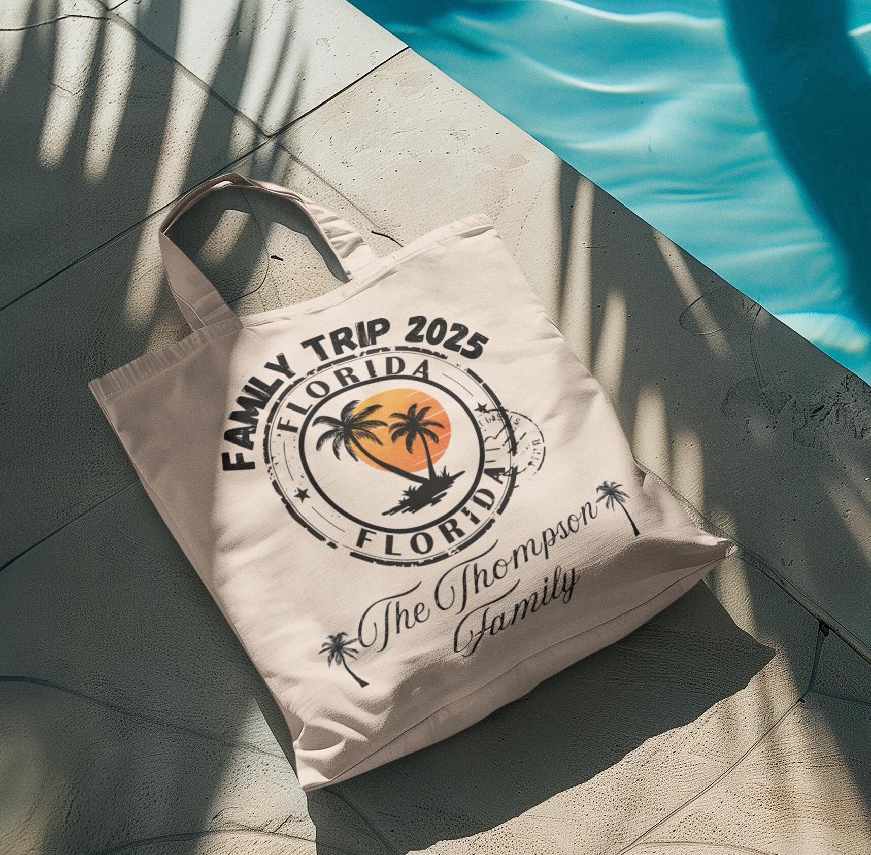 Personalized Family Vacation Bag 2025, 2025 Family Trip Tote Bag ...