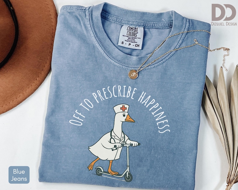 Nurse Practitioner Silly Goose Sweatshirt, off to Prescribe Happiness ...