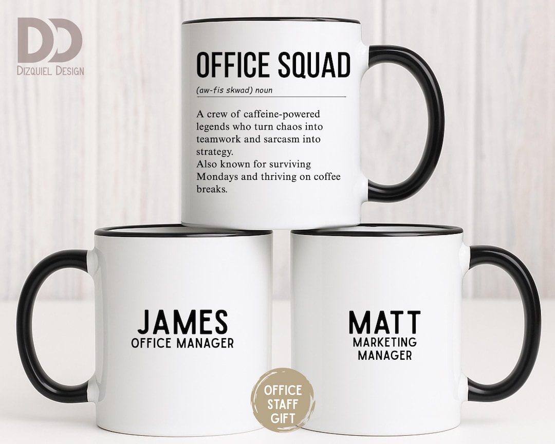 Office Squad Mug, Employee Gifts, Office Staff Gifts, Work Bestie Gift ...