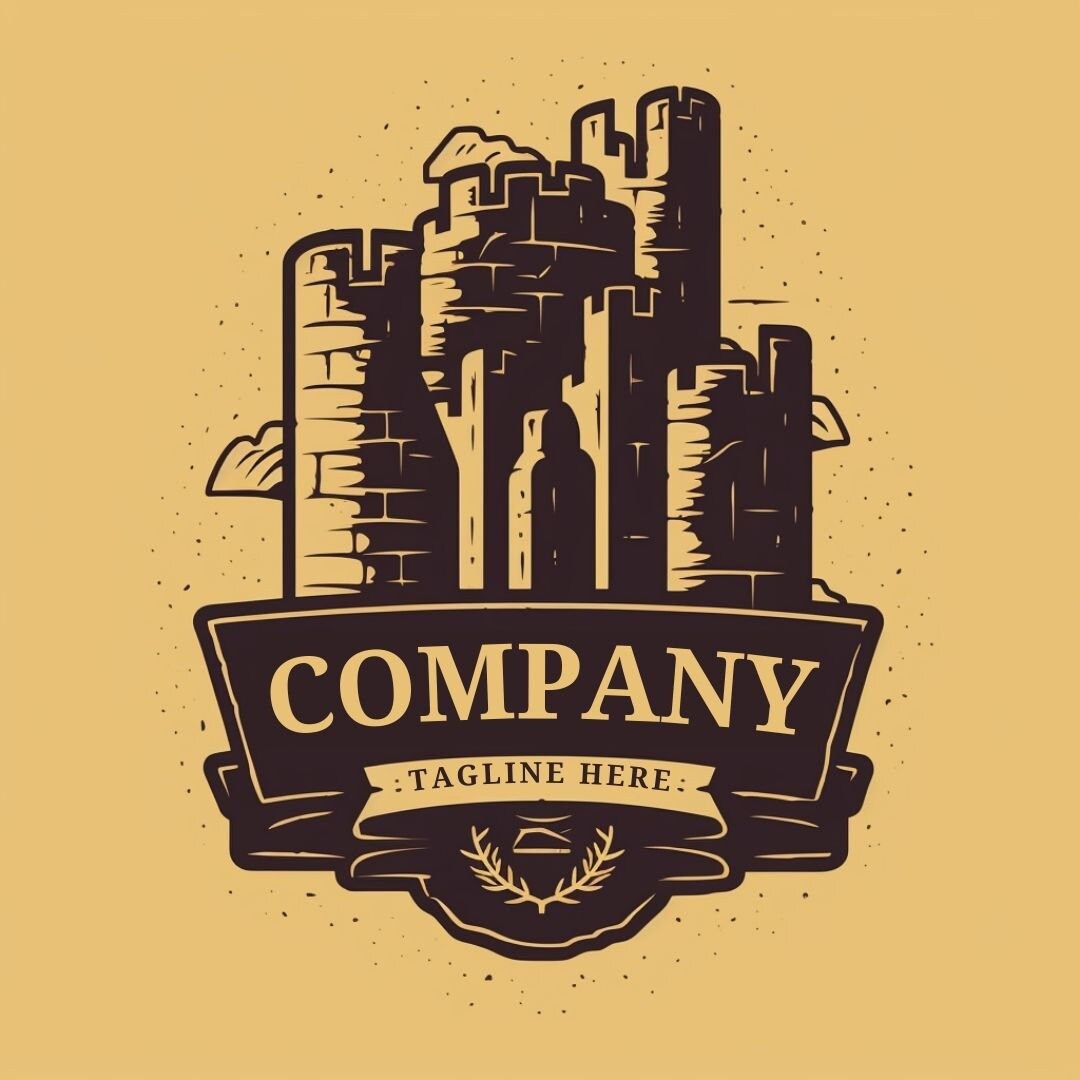 Vintage Castle Crest Logo - Custom Design for a Timeless Heritage ...