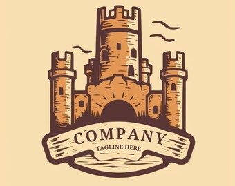 Vintage Castle Crest Logo - Custom Design for a Timeless Heritage ...
